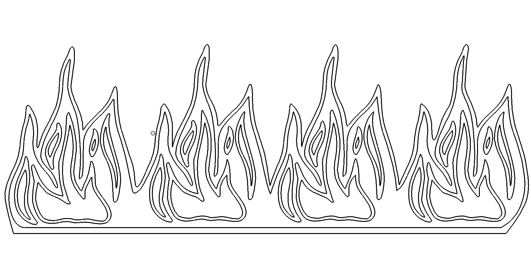 Flammen Feuer - Flame Fire – DXF/DWG Datei kostenlos herunterladen ...