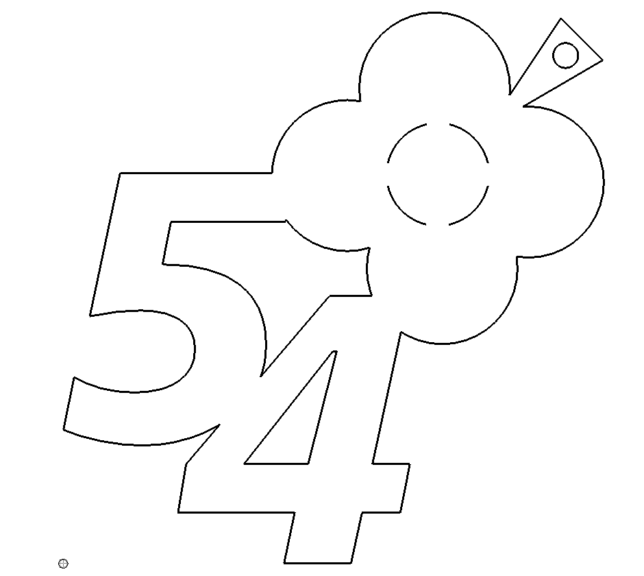 Hausnummer 54 - House number 54 – DXF/DWG Datei kostenlos herunterladen ...