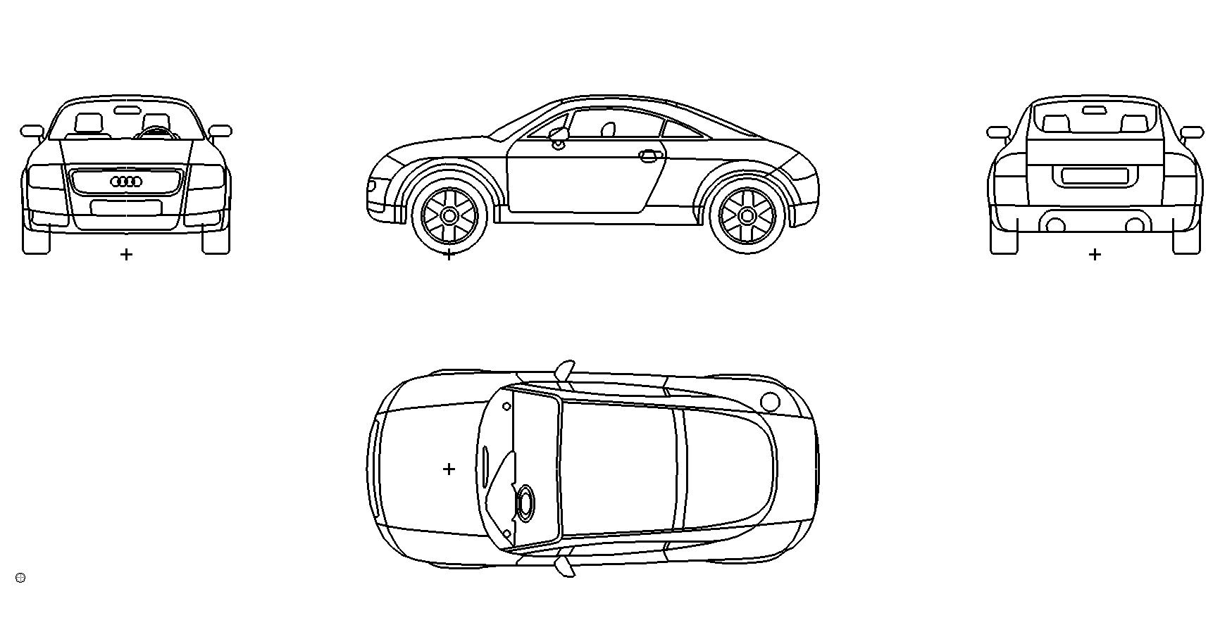 Audi TT – DXF/DWG Datei kostenlos herunterladen | DXF Downloads