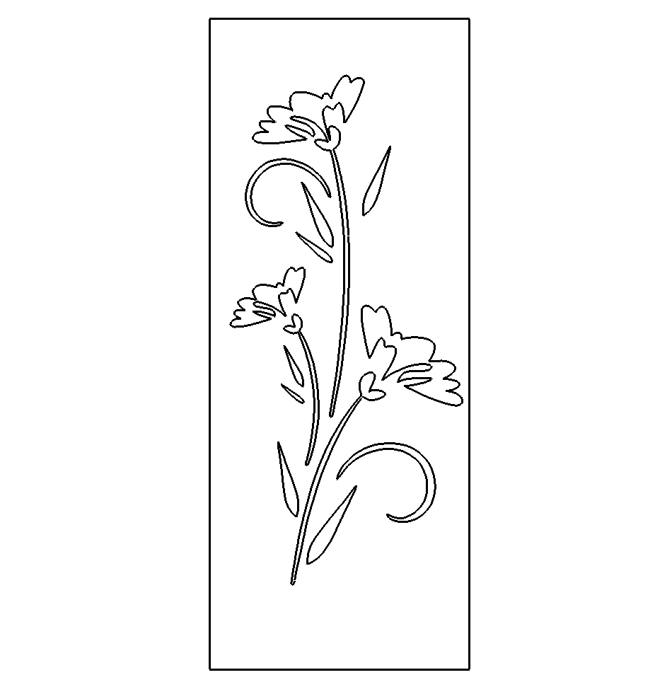 Blume - Flower – DXF/DWG Datei kostenlos herunterladen | DXF Downloads