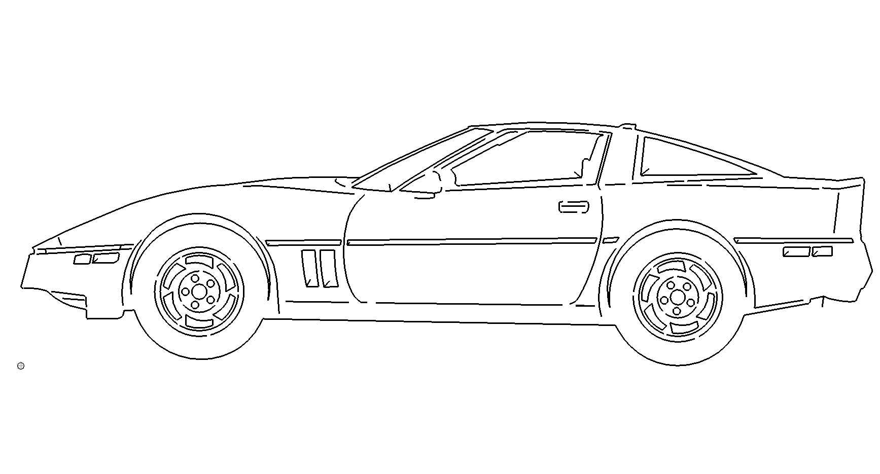 Corvette – DXF/DWG Datei kostenlos herunterladen | DXF Downloads