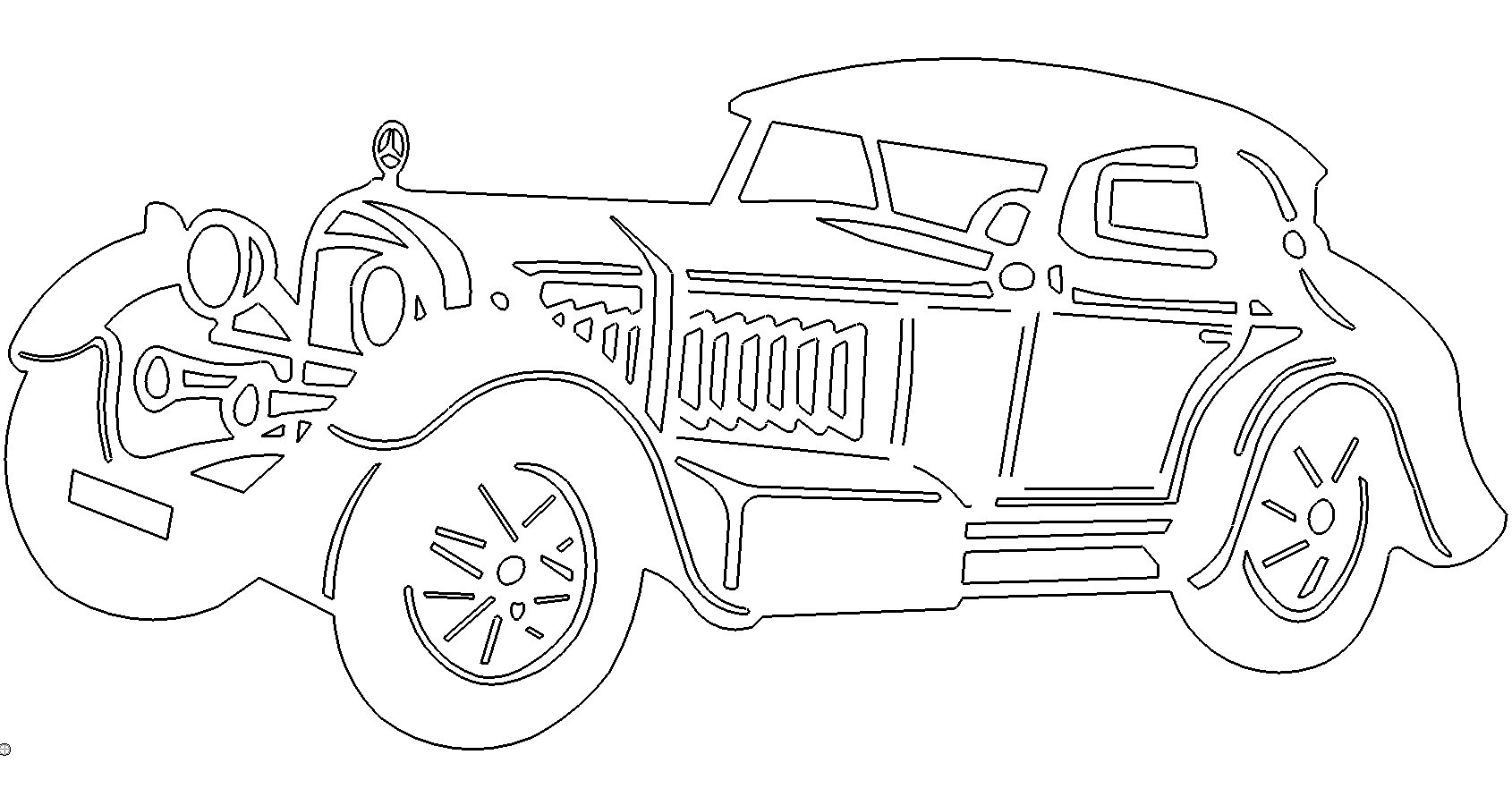 Mercedes Benz – DXF/DWG Datei kostenlos herunterladen | DXF Downloads