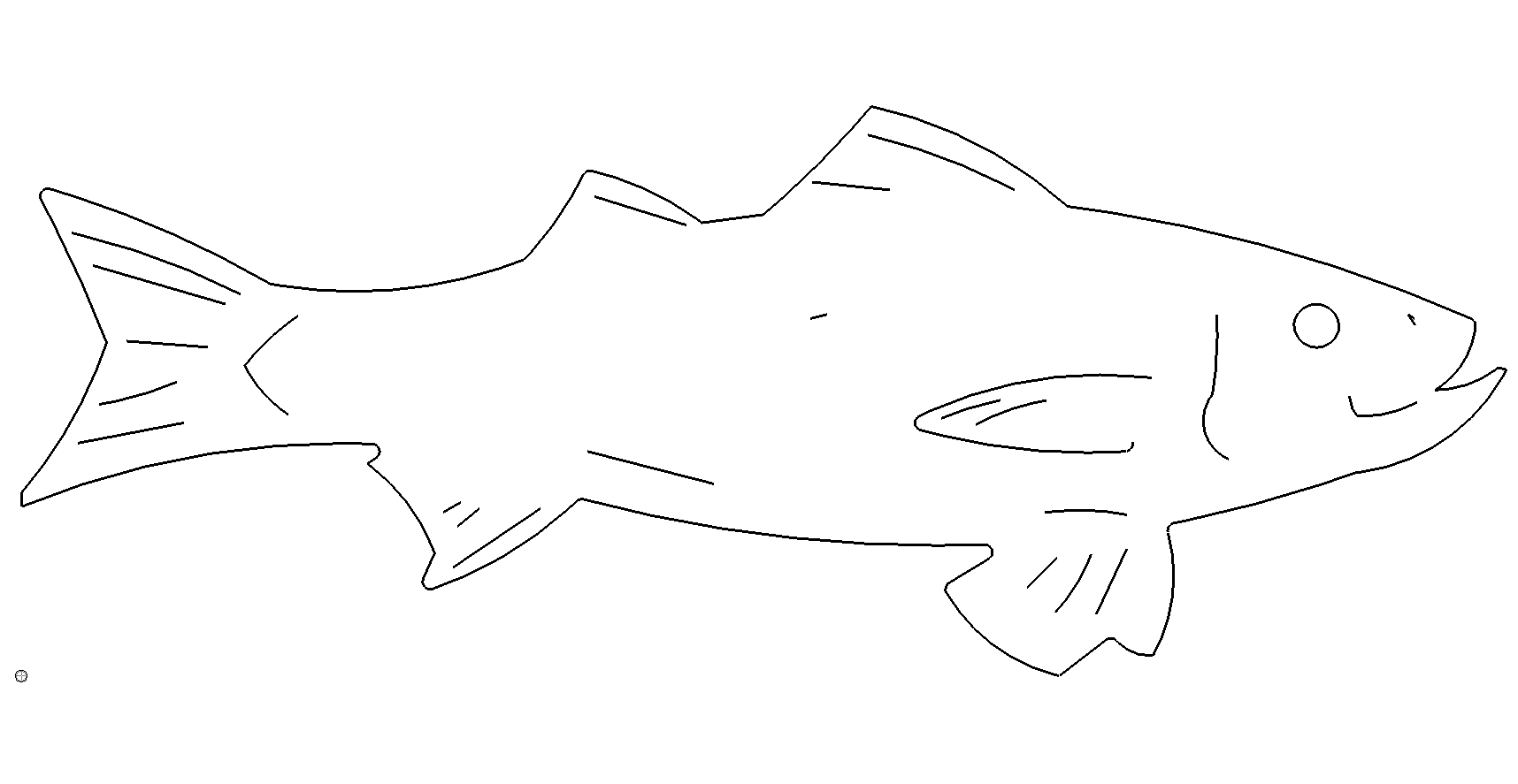 Fisch - Fish – DXF/DWG Datei kostenlos herunterladen | DXF Downloads