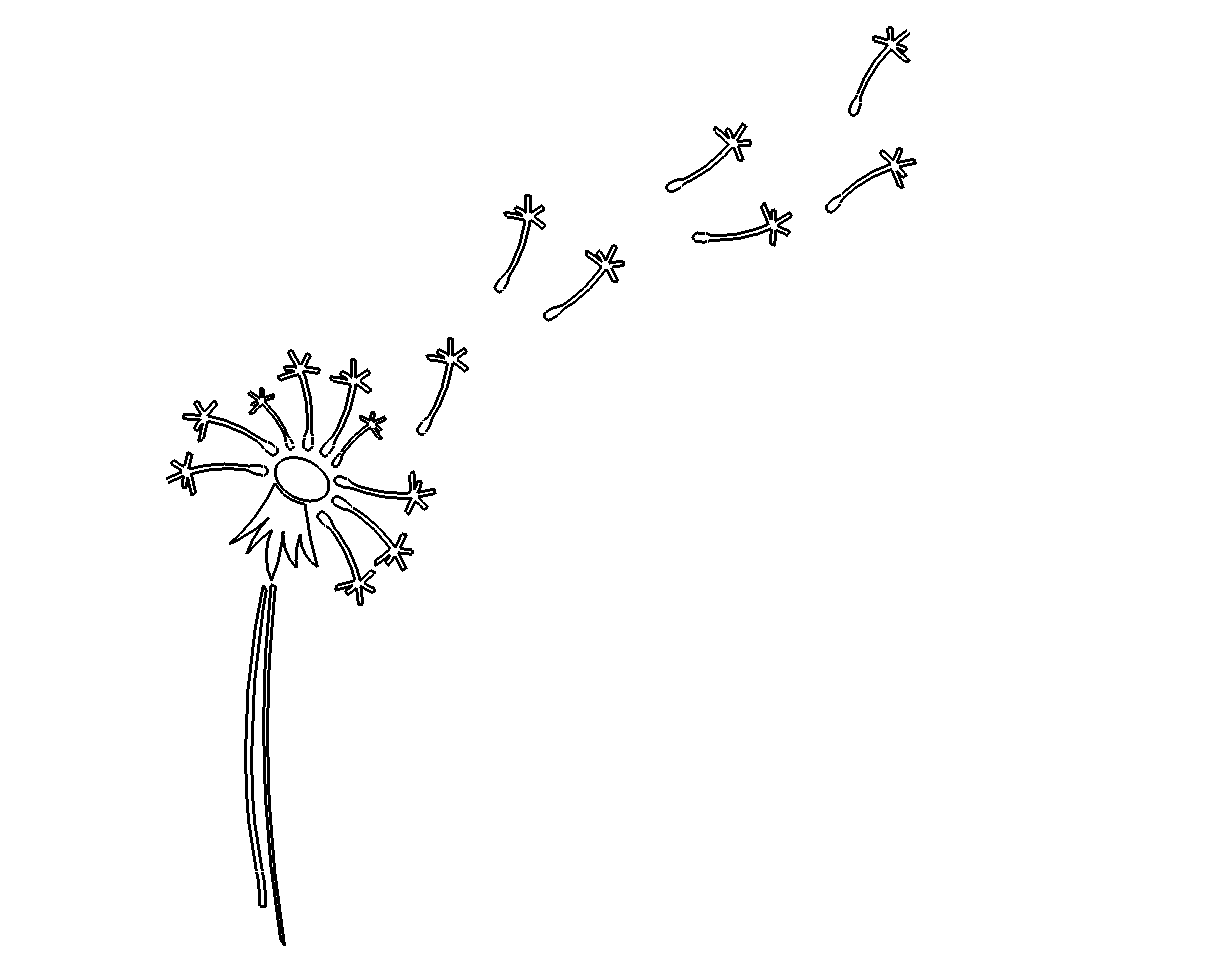 Pusteblume – DXF/DWG Datei kostenlos herunterladen | DXF Downloads