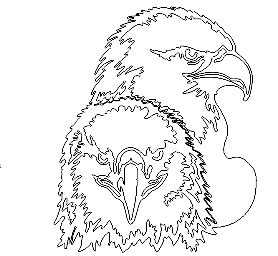 2 Adler - 2 Eagle – DXF/DWG Datei kostenlos herunterladen | DXF Downloads