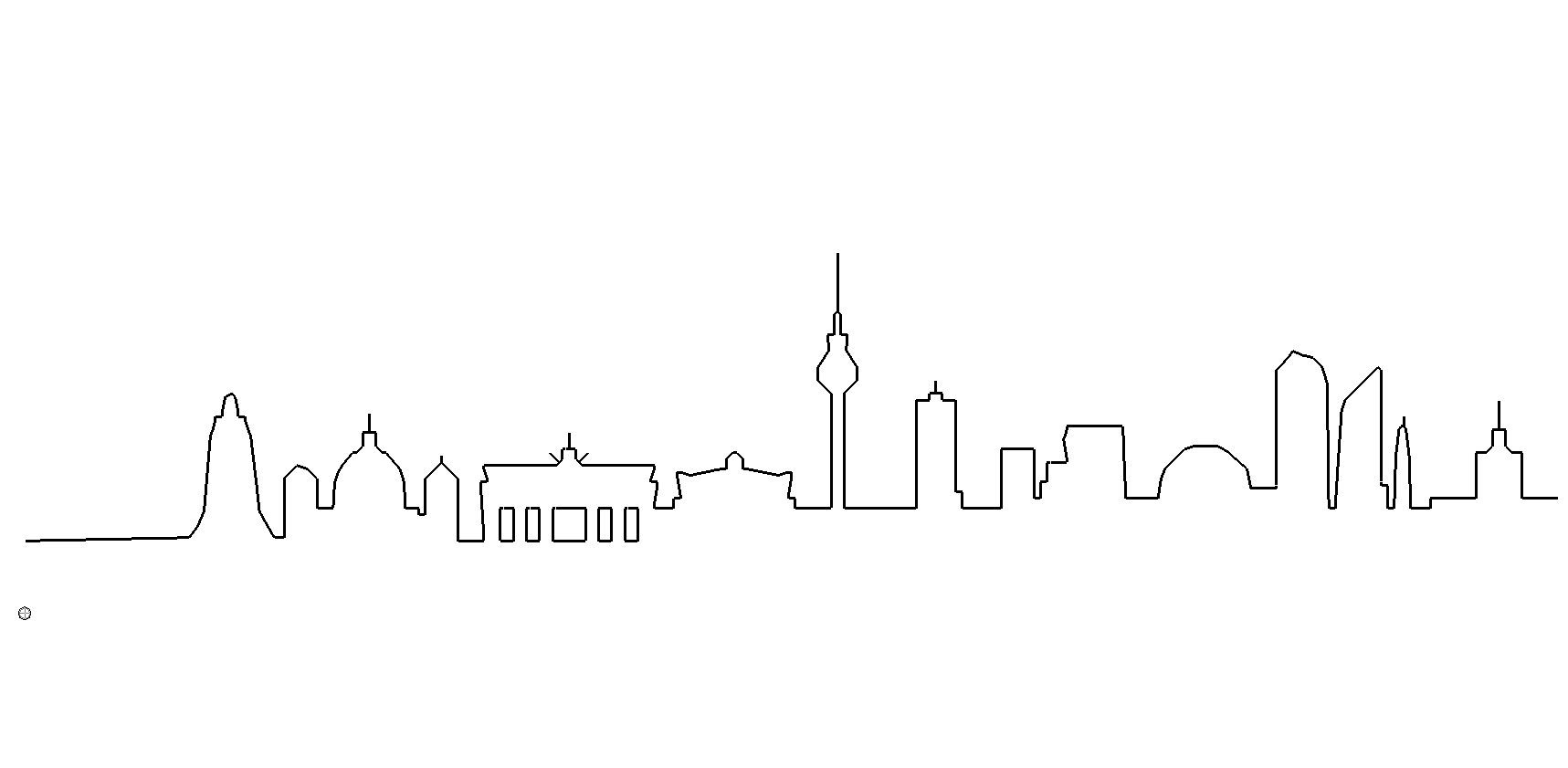 Skyline von Berlin – DXF/DWG Datei kostenlos herunterladen | DXF Downloads