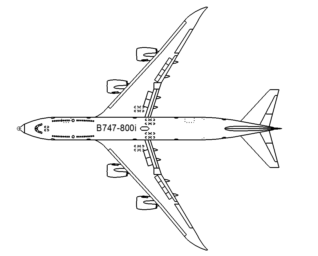 Boing 747 – DXF/DWG Datei kostenlos herunterladen | DXF Downloads