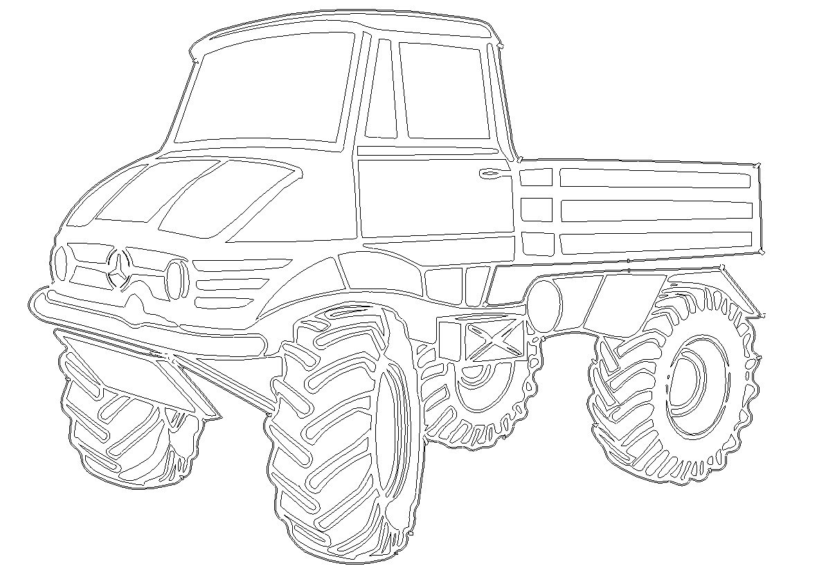 Mercedes Benz Pick Up – DXF/DWG Datei kostenlos herunterladen | DXF ...