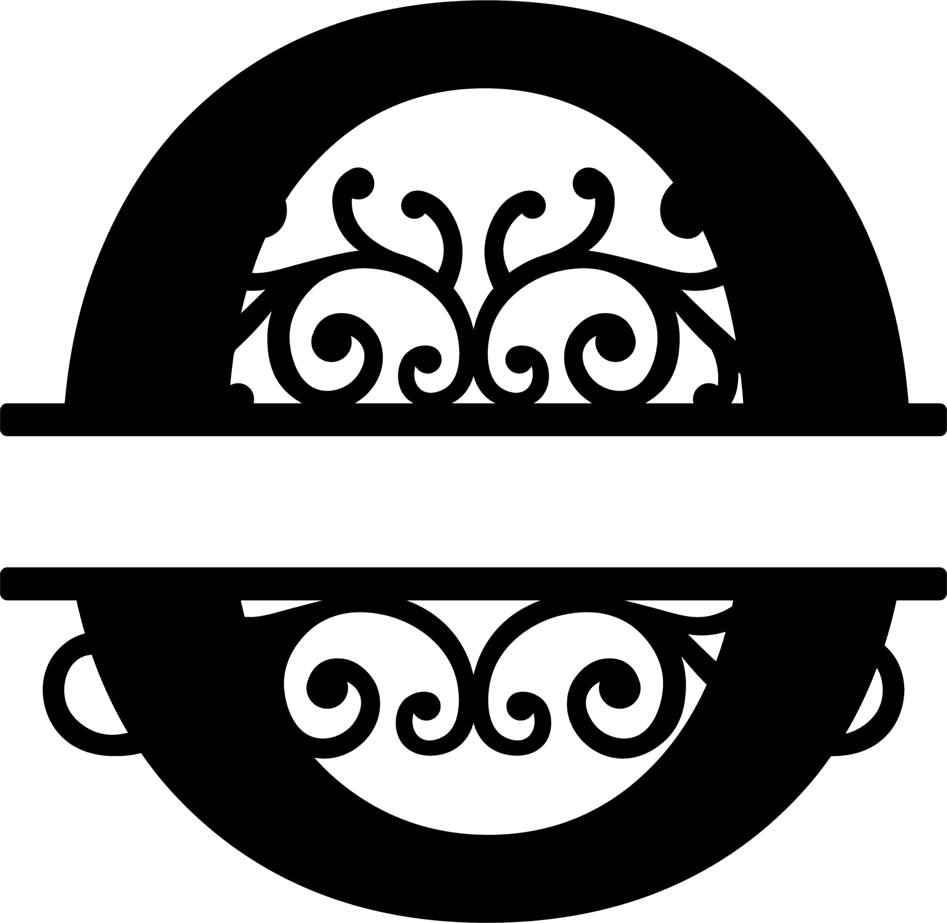 Geschwungenes Monogramm Buchstabe O – DXF/DWG Datei kostenlos ...