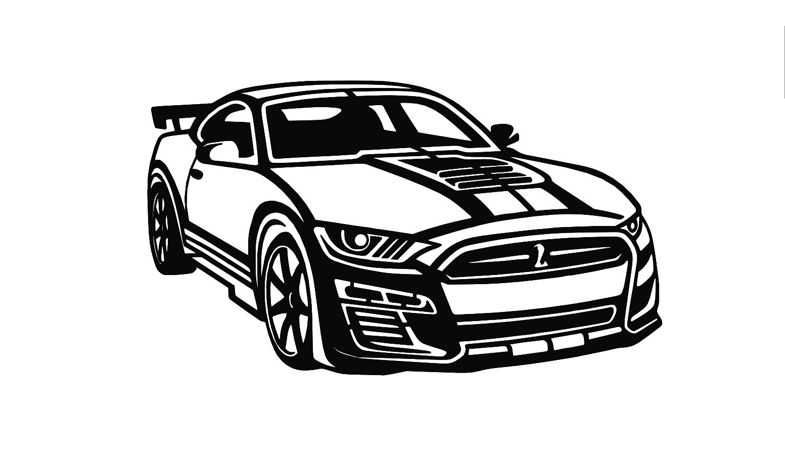 Shelby Auto – DXF/DWG Datei kostenlos herunterladen | DXF Downloads